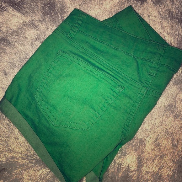 Shorts | Lime Green Jean Shorts | Poshmark